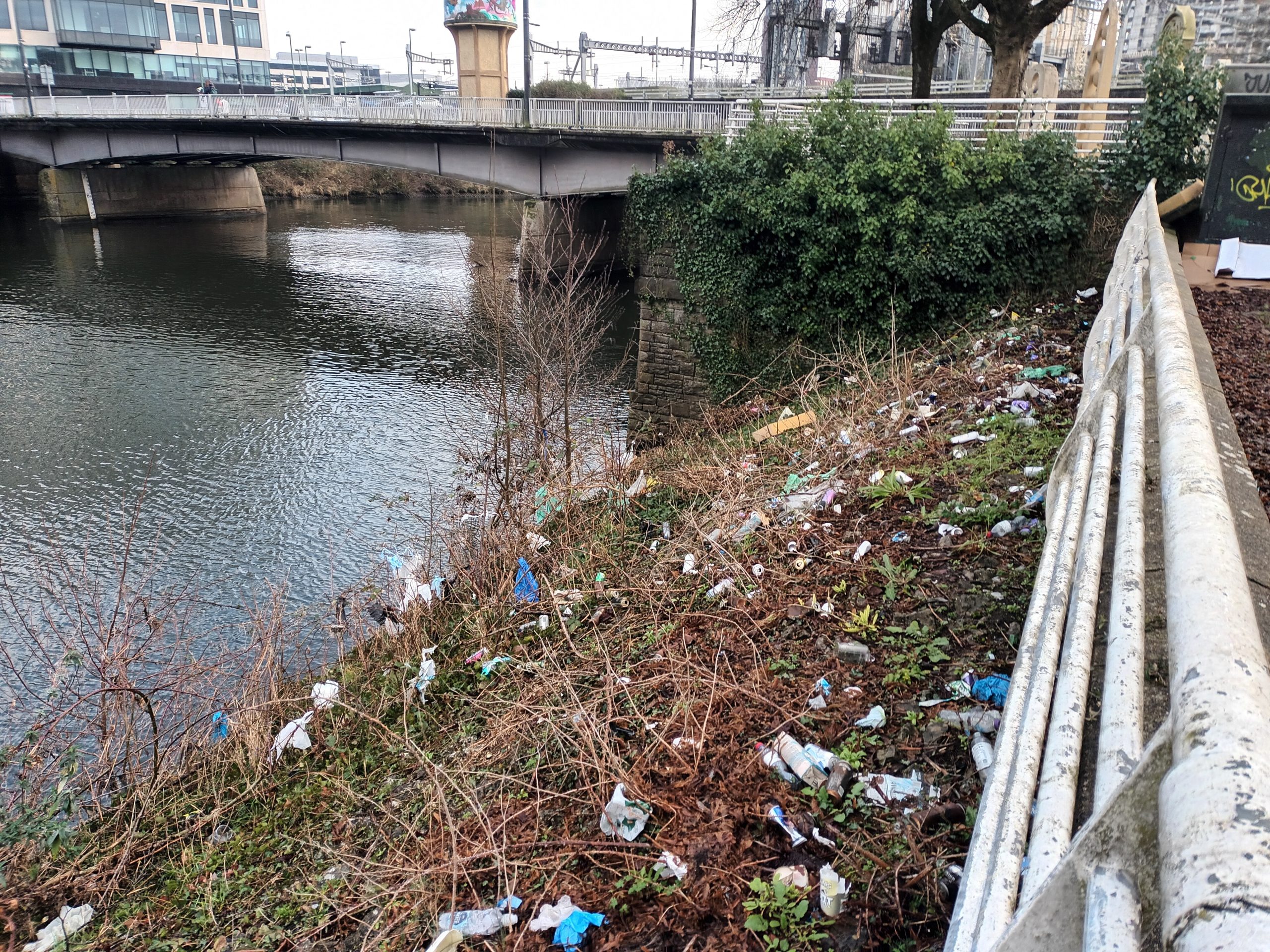 'Really sad' - Cardiff councillor criticises litter built-up along ...