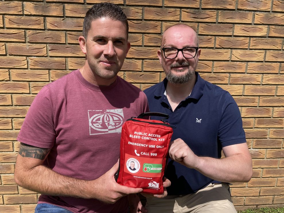 Firefighter rescues neighbour using bleed kit he helped bring to ...