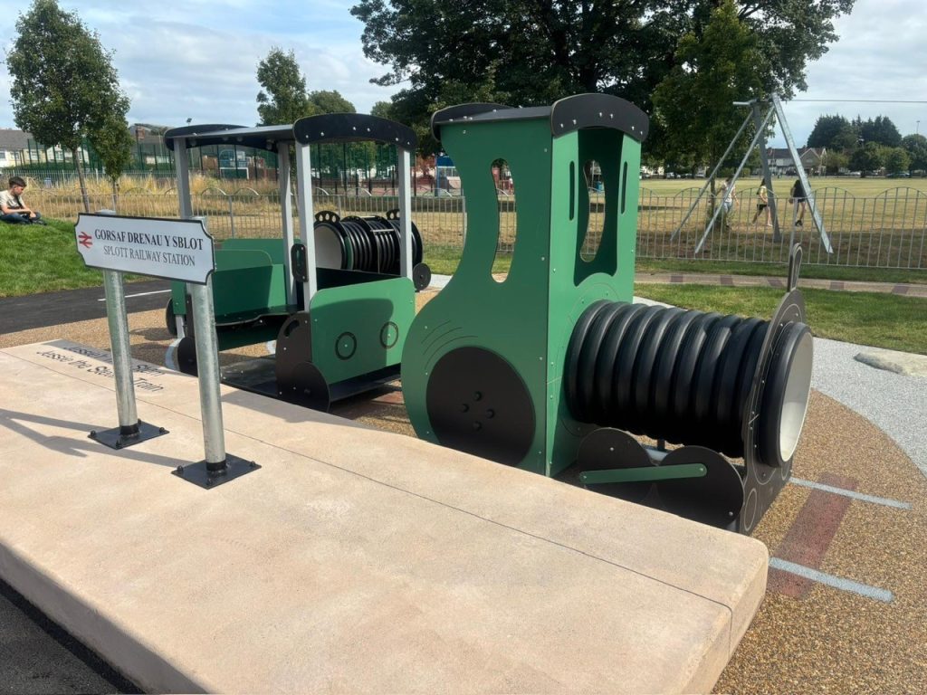 Community playground reopens with tribute to Cardiff's steam heritage ...