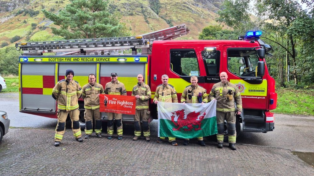 Mid and West Wales Fire and Rescue Service climb Ben Nevis for charity ...