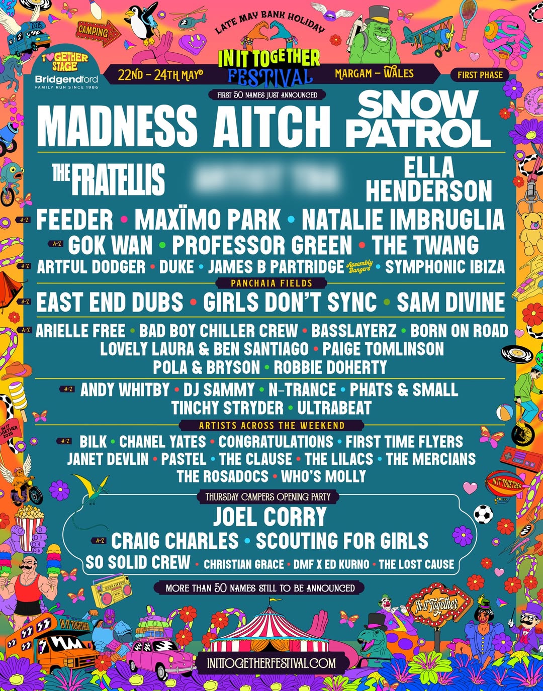 In It Together Festival 2026: Madness, Aitch and Snow Patrol take ...