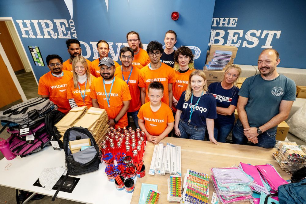 Amazon Swansea packs 950 backpacks for back to school kit campaign ...