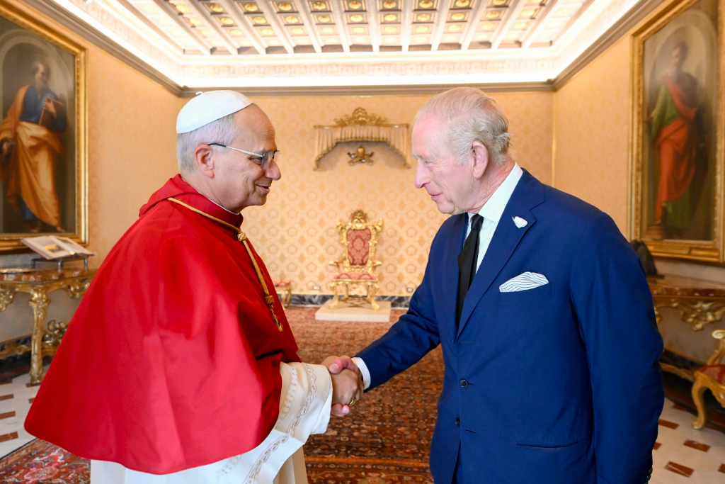 King Charles meets Pope Leo in Rome - Herald.Wales