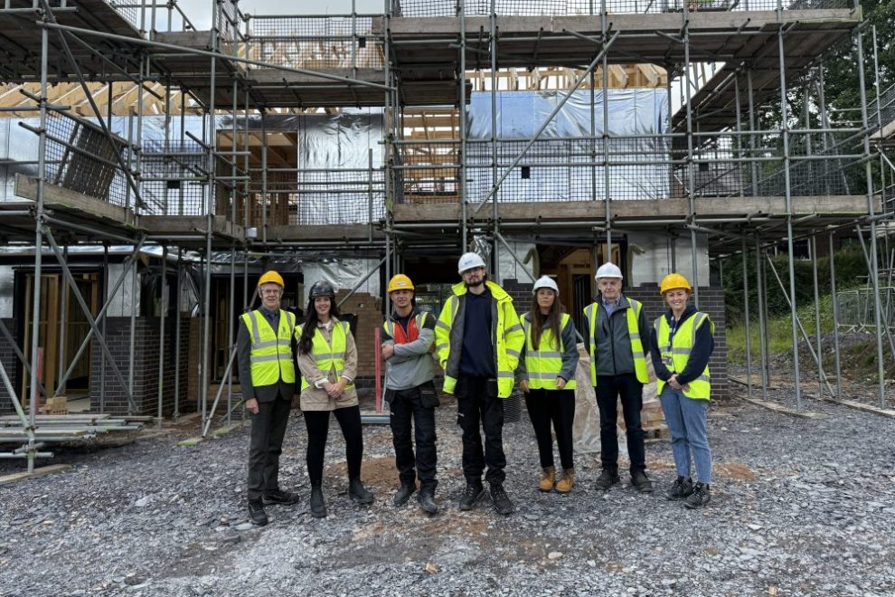 Young people take first steps in construction on Cyngor Gwynedd housing ...