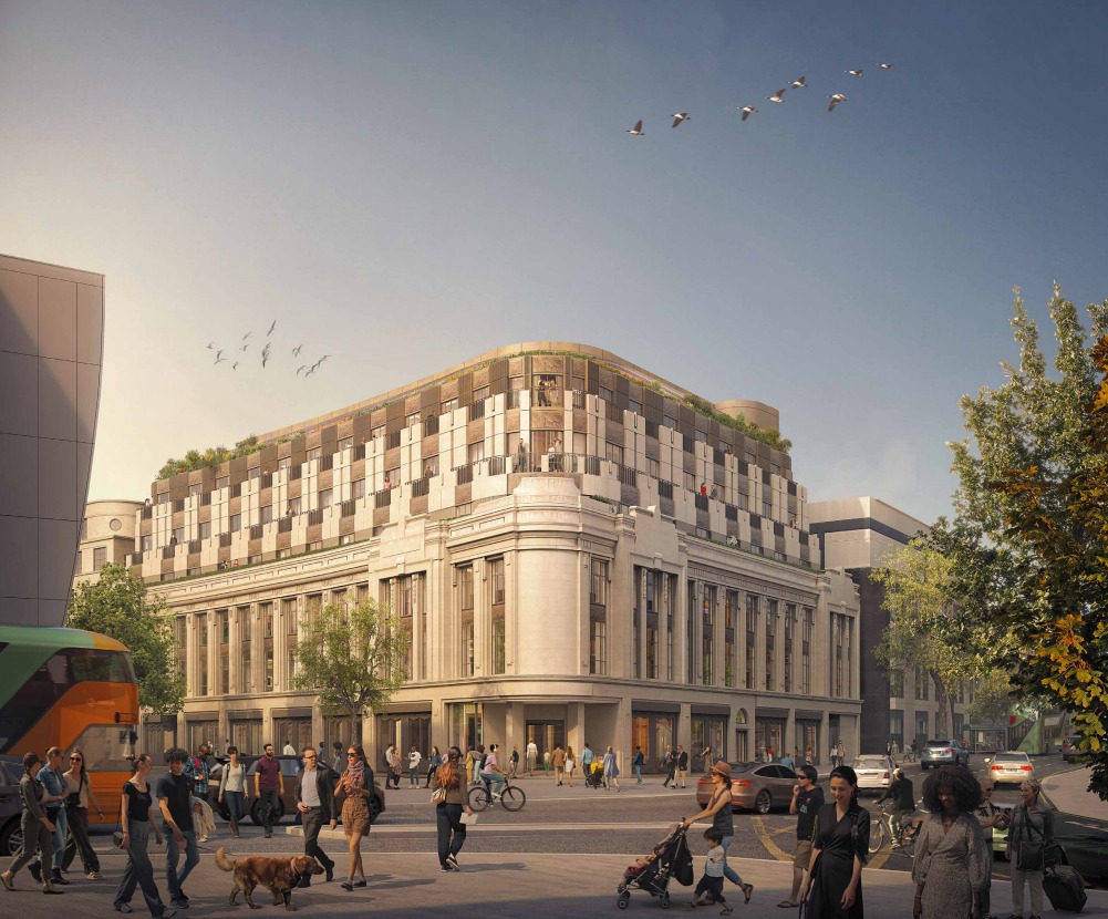 Cardiff’s Queen Street set for hotel with roof-top pavilion and sky-bar ...