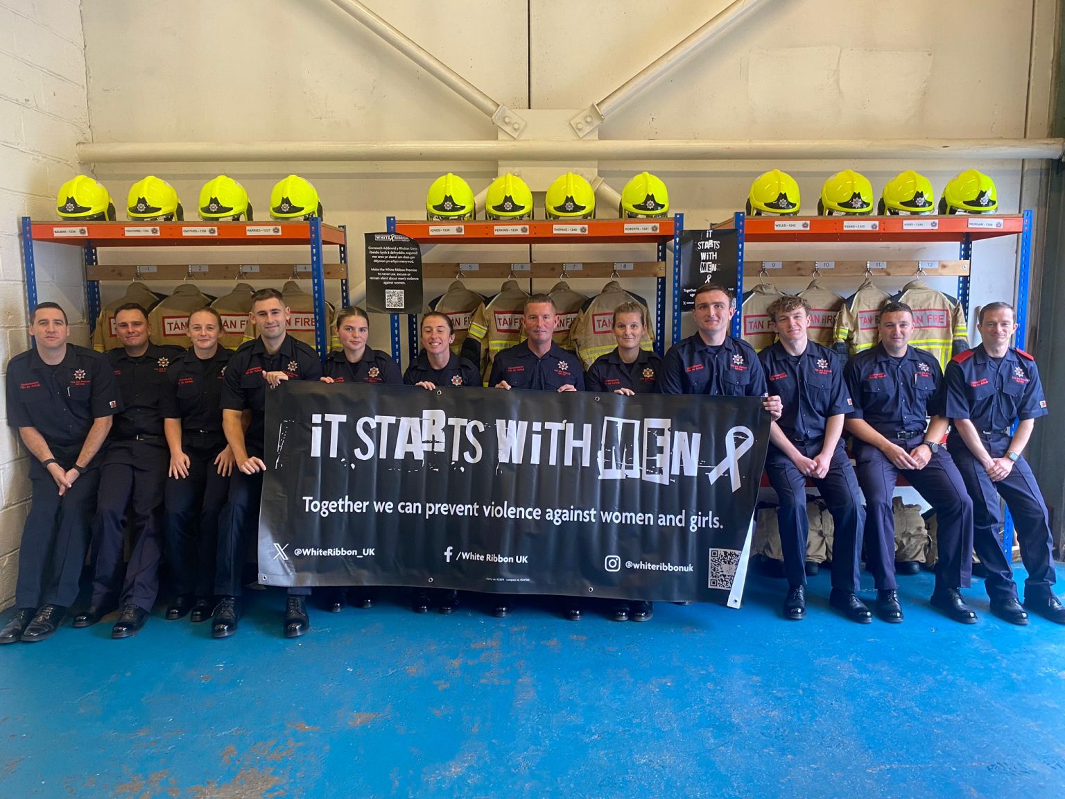 MAWWFRS Remains Committed to White Ribbon - Herald.Wales