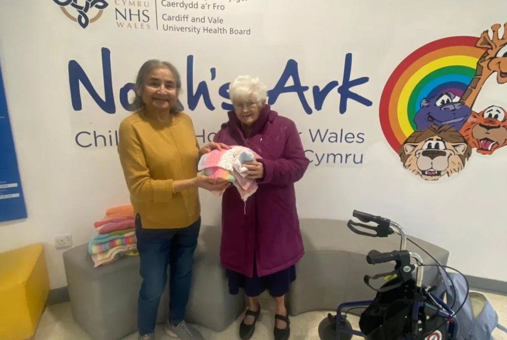 Abermill Care Home resident knits blankets to support premature babies ...