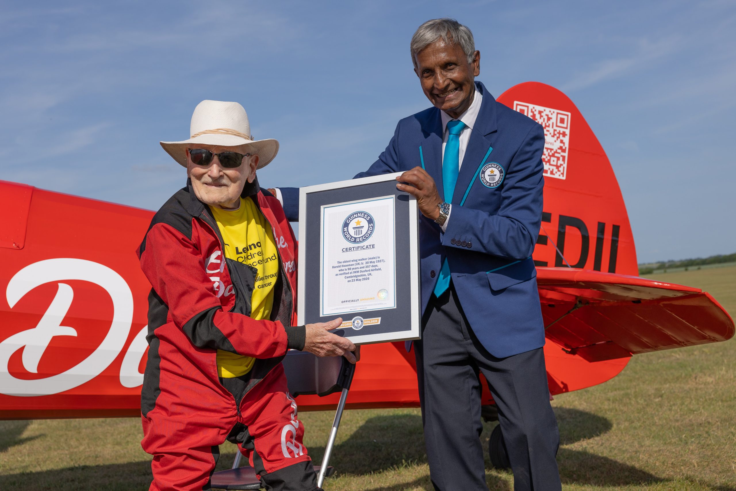 98-year-old achieves oldest wing walk to raise money for Children’s ...